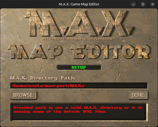 The M.A.X. Game Map Editor